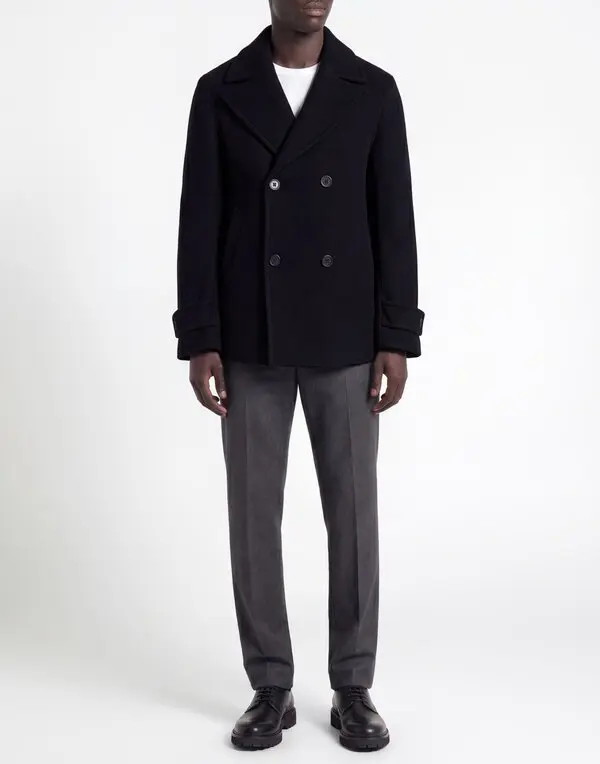 Officine Générale Coat Midnight Size Virgin Wool, Polyamide