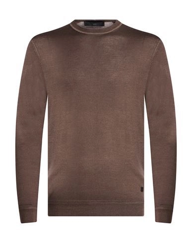 LIU •JO MAN Merino Wool Crewneck Sweater - Taupe