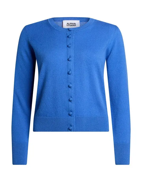 Alpha Studio Wool Cardigan - Blue