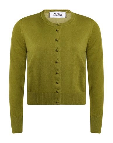 Alpha Studio Wool Cardigan - Green
