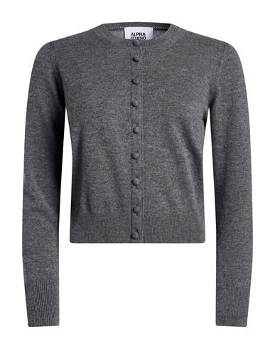 Alpha Studio Wool Cardigan - Grey