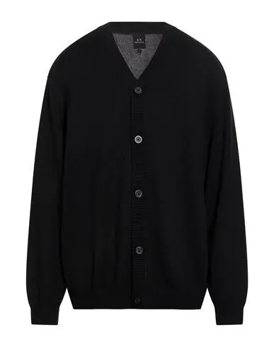 Armani Exchange Cardigan Size Cotton, Acrylic, Virgin Wool - Black