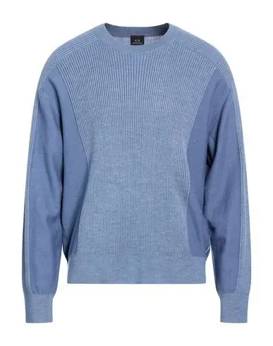 Armani Exchange Sweater Slate Size Acrylic, Cotton, Virgin Wool