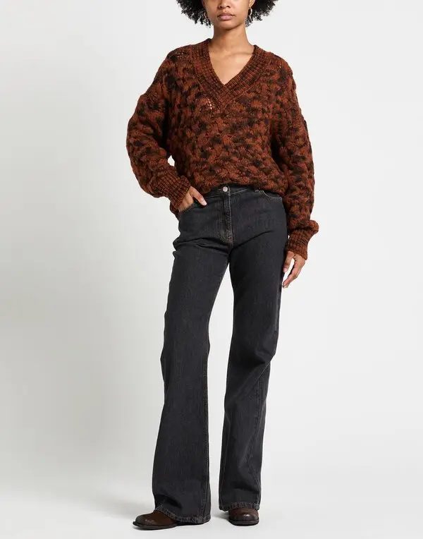MANILA GRACE Sweater Size Wool, Polyamide - Brown