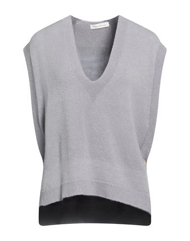MANILA GRACE Sleeveless V-neck Knit Vest - Grey