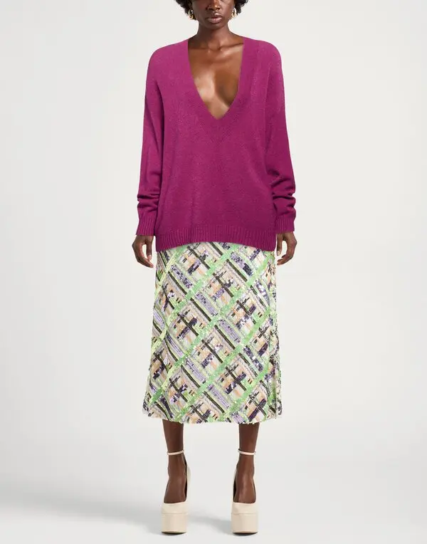 MANILA GRACE Sweater Mauve Size Viscose, Polyester, Polyamide - Purple