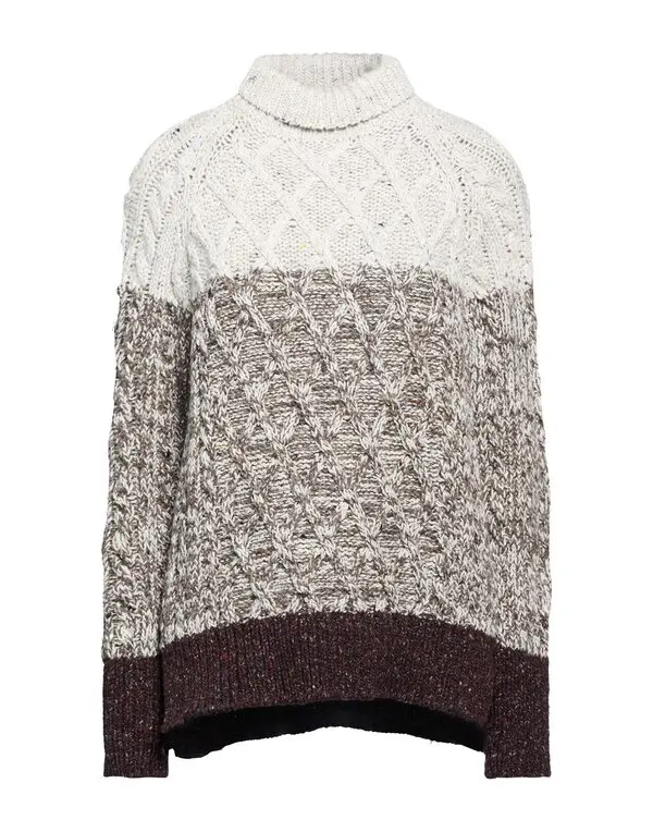 MOORER Light Wool, Cashmere, And Polyester Turtleneck Sweater