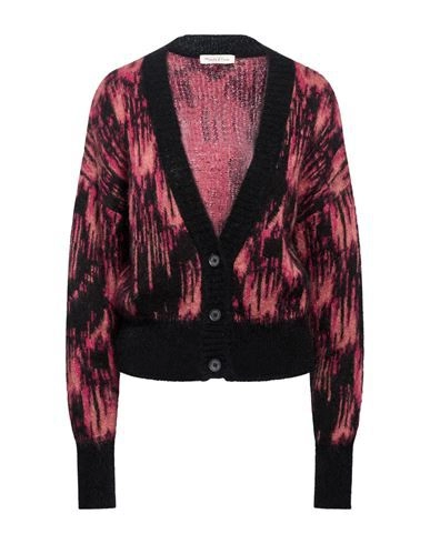 MANILA GRACE Acrylic & Mohair Blend Cardigan - Fuchsia