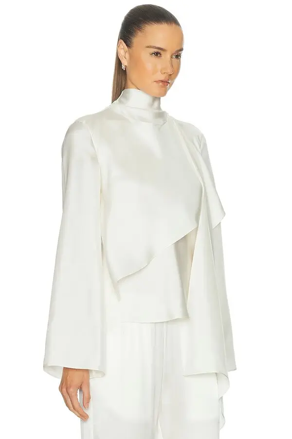 RÓHE Silk Foulard Top