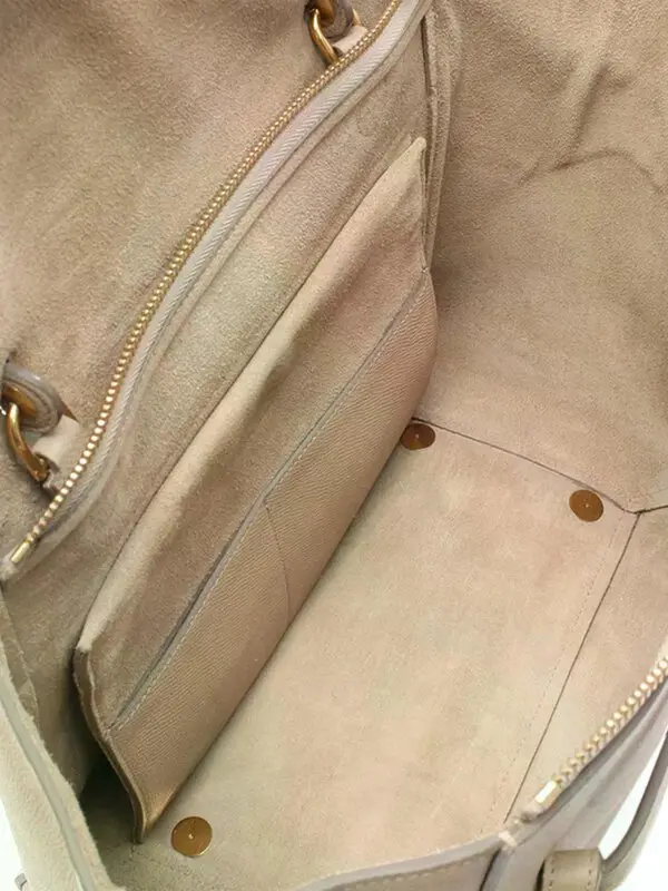 Celine Mini Grained Calfskin Belt Bag Satchel - Neutrals