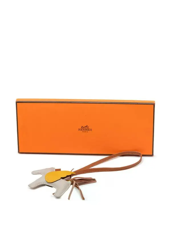 Hermès 2022 Milo Lambskin And Swift Grigri Rodeo Pegase Bag Charm Pm Key Chain