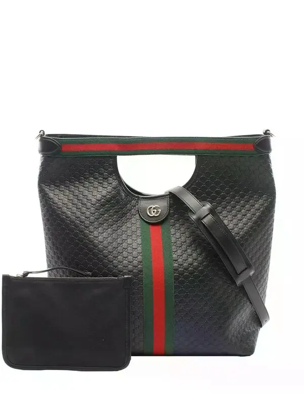 Gucci Microssima Web Giglio Satchel