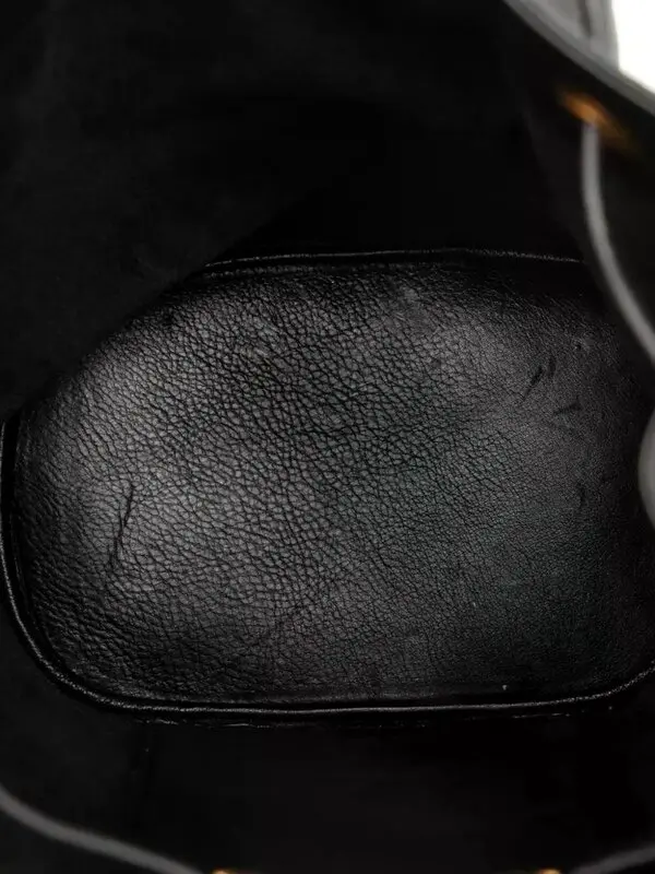 Gucci Calfskin Bamboo Drawstring Backpack