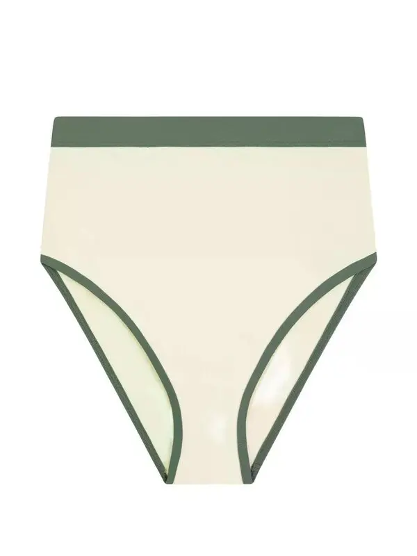 Bondi Born Jayde High-waisted Bikini Bottoms - Neutrals