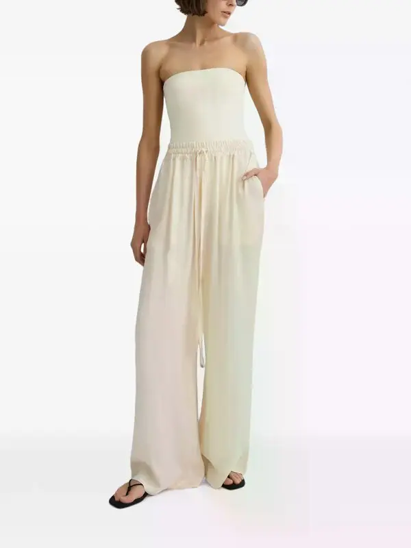 Bondi Born Ardea Luxe Hammered Satin Wide Leg Trousers