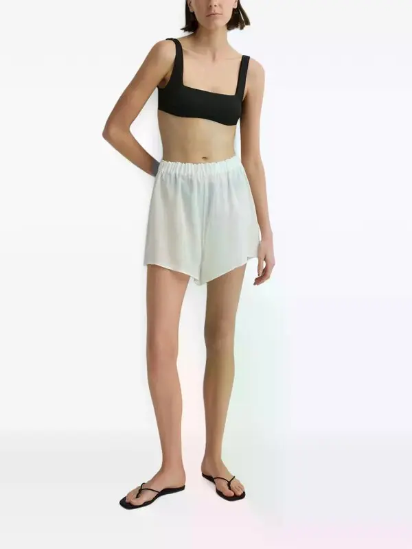 Bondi Born Cremona Sheer Voile Shorts - White