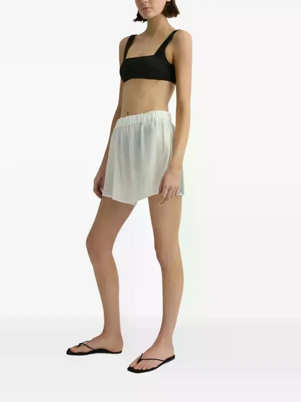 Bondi Born Cremona Sheer Voile Shorts - White