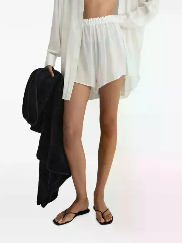 Bondi Born Cremona Sheer Voile Shorts - White