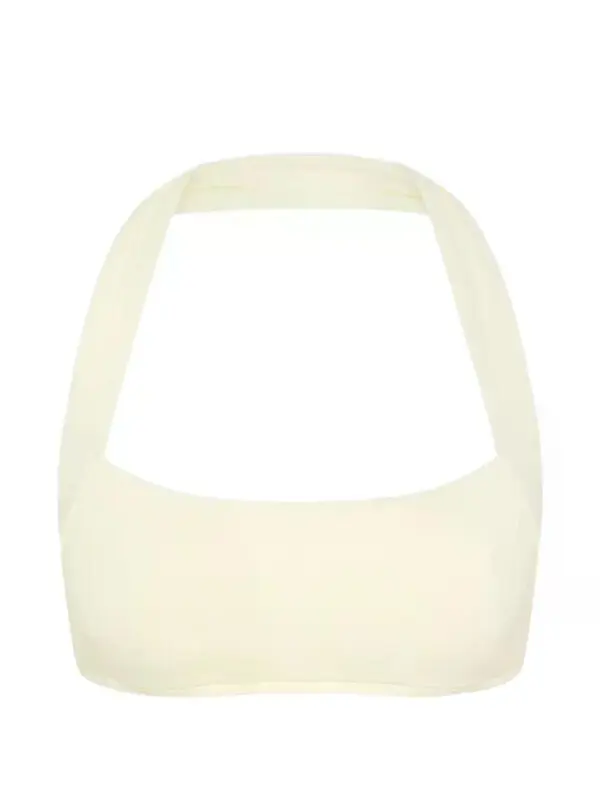Bondi Born Cara Halter-neck Bikini Top - Neutrals