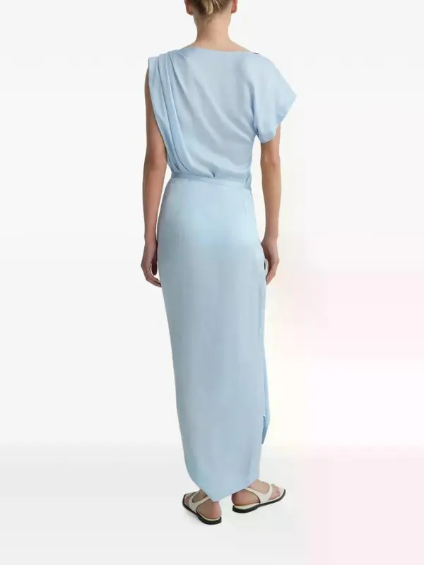 Bondi Born Ardea Draped Maxi Skirt - Blue
