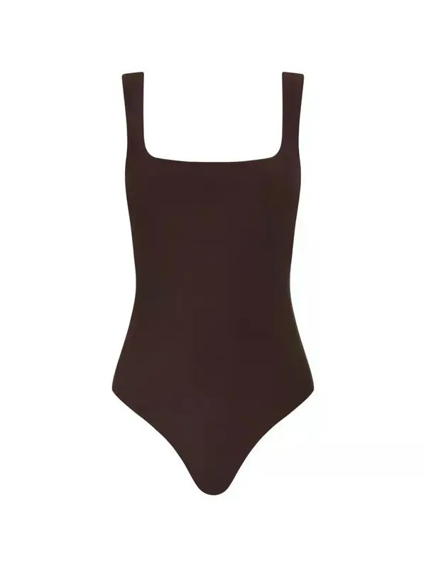 Bondi Born Mackinley Square-neck Swimsuit - Brown