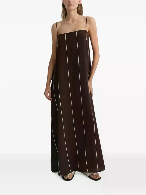 Bondi Born Orta Striped Silk Maxi Dress