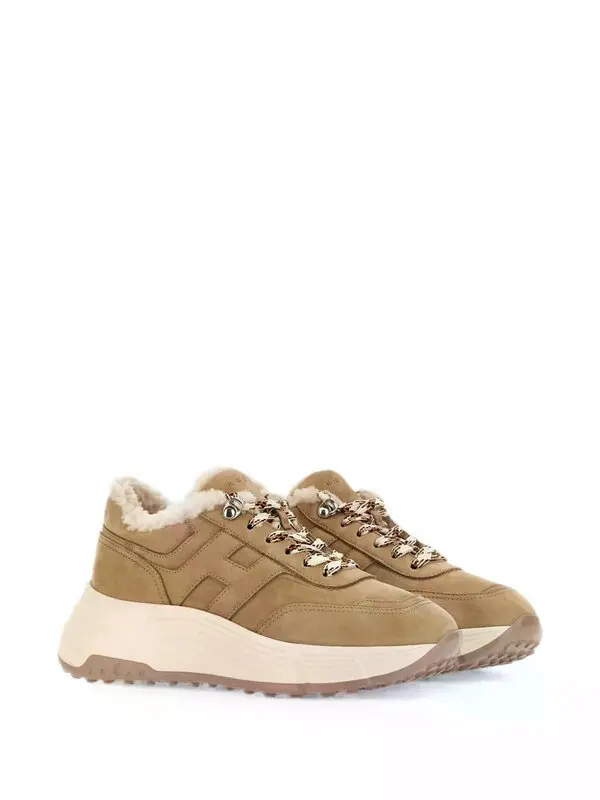 Hogan Shearling Trim Sneakers