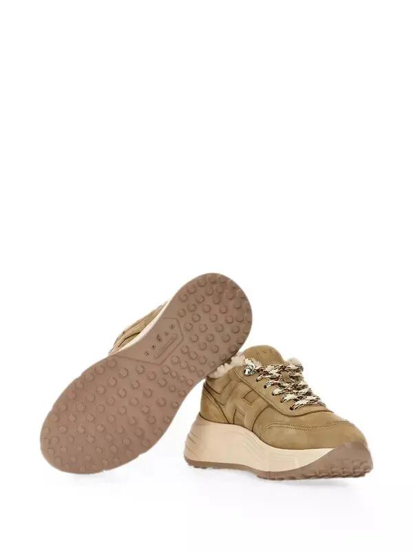 Hogan Shearling Trim Sneakers