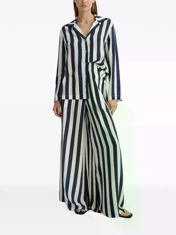 Bondi Born Silk Stripe Relaxed Fit Blouse