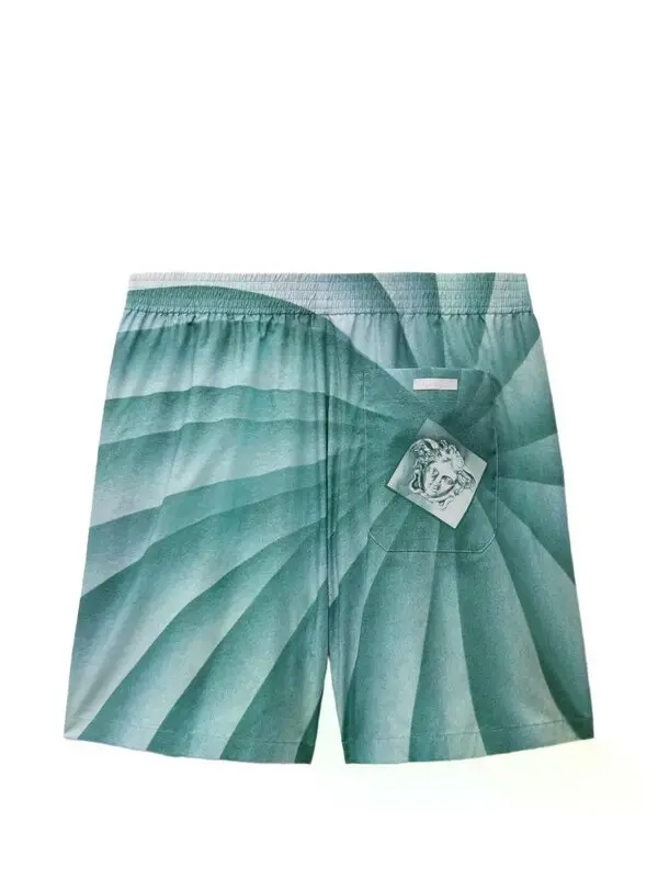 Versace Medusa Print Elasticated Waist Shorts