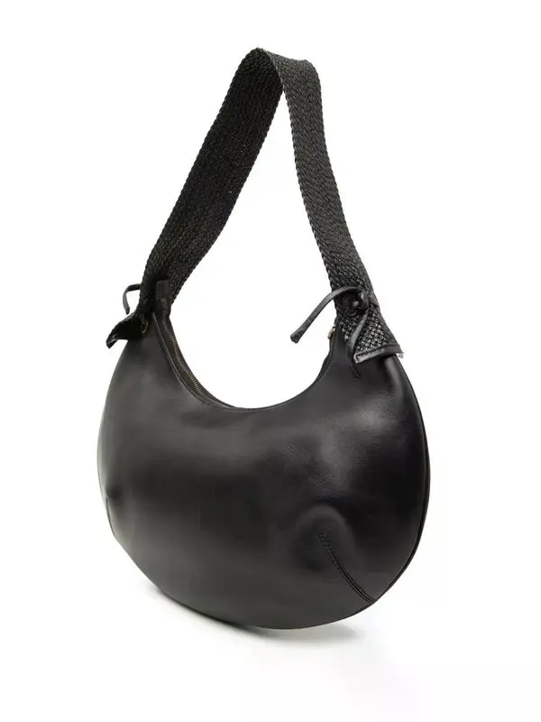 Gucci Calfskin Crescent Half Moon Hobo Bag - Black