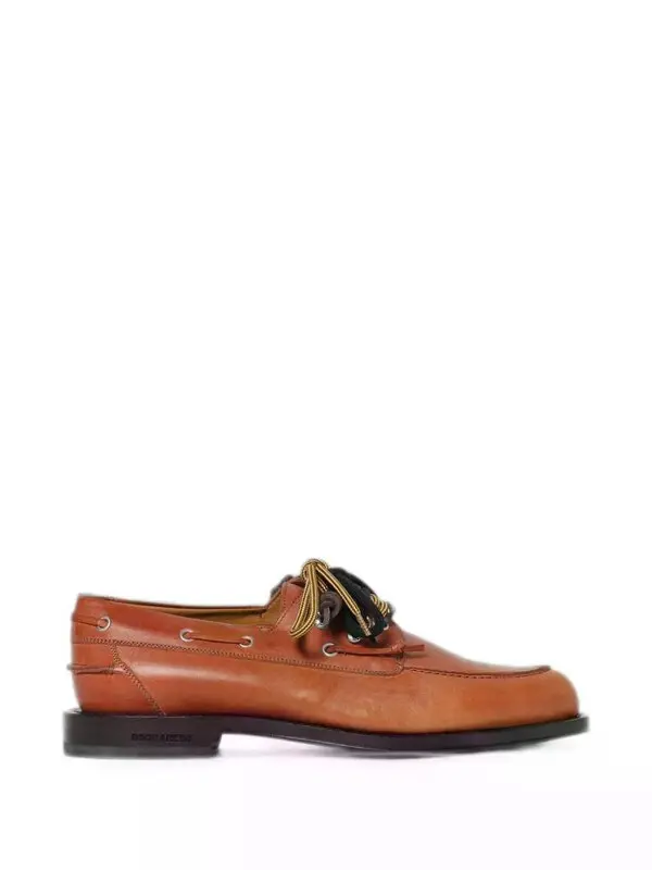 MAGLIANO Lace-up Leather Boat Shoes