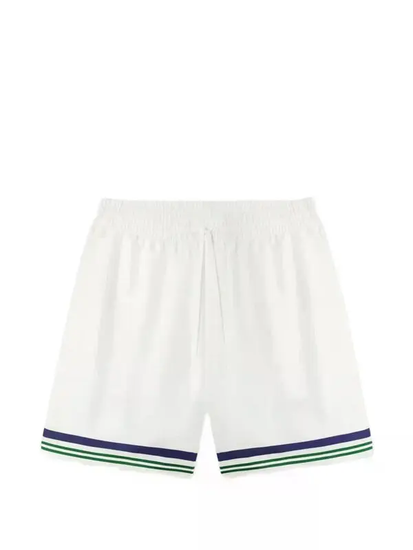 Casablanca Hotel Emblem Silk Shorts