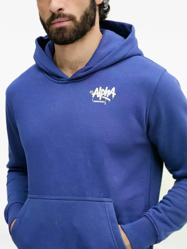 Alpha Industries Logo Print Hoodie