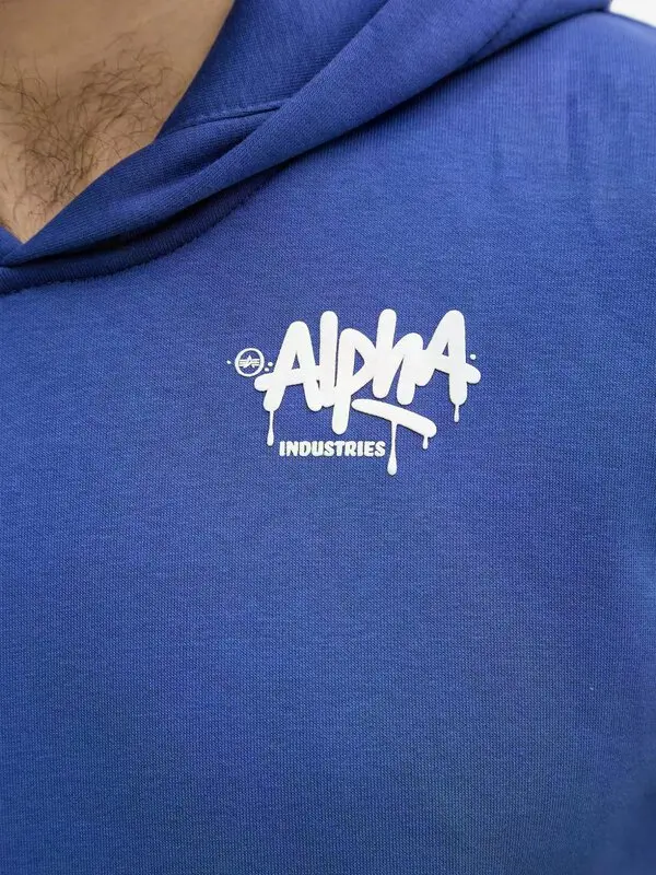 Alpha Industries Logo Print Hoodie