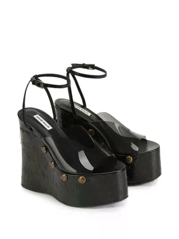 NAKED WOLFE Wedge Platform Sandals