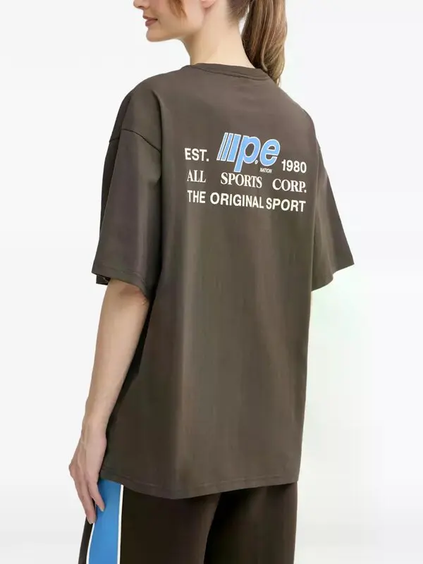 P.E Nation Glide Logo Print T-shirt