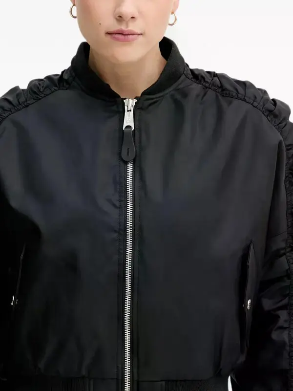 Alpha Industries Ruched Hooded Bomber Jacket