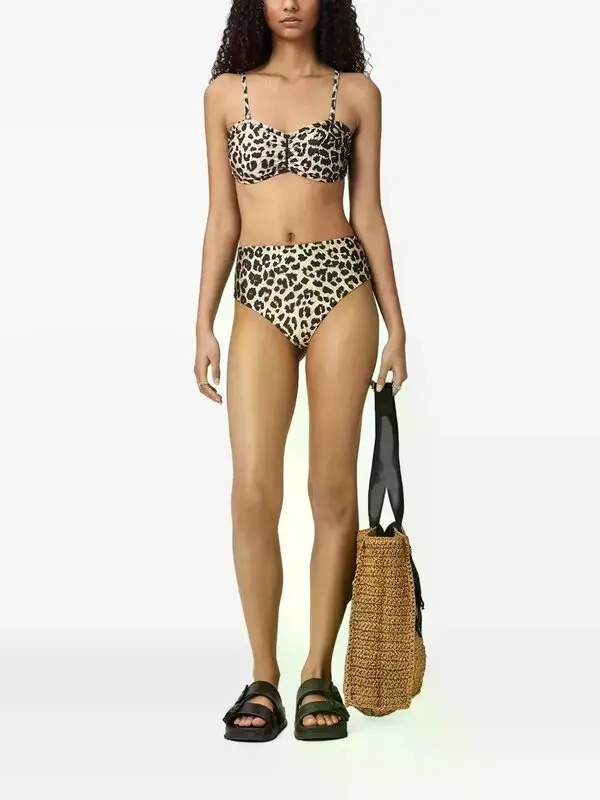 ALLSAINTS Talaria Leopard-print Bikini Bottoms