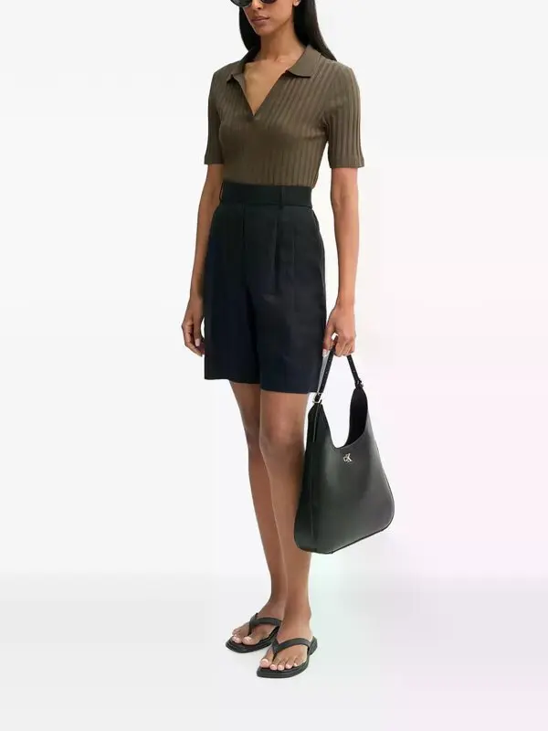 Marc O'polo Ribbed Knit V-neck T-shirt