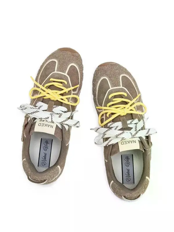 NAKED WOLFE Ace Logo-patch Paneled Sneakers