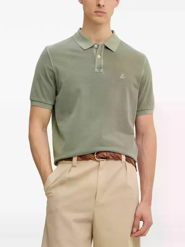 Marc O'polo Logo-embroidered Short-sleeve Polo Shirt