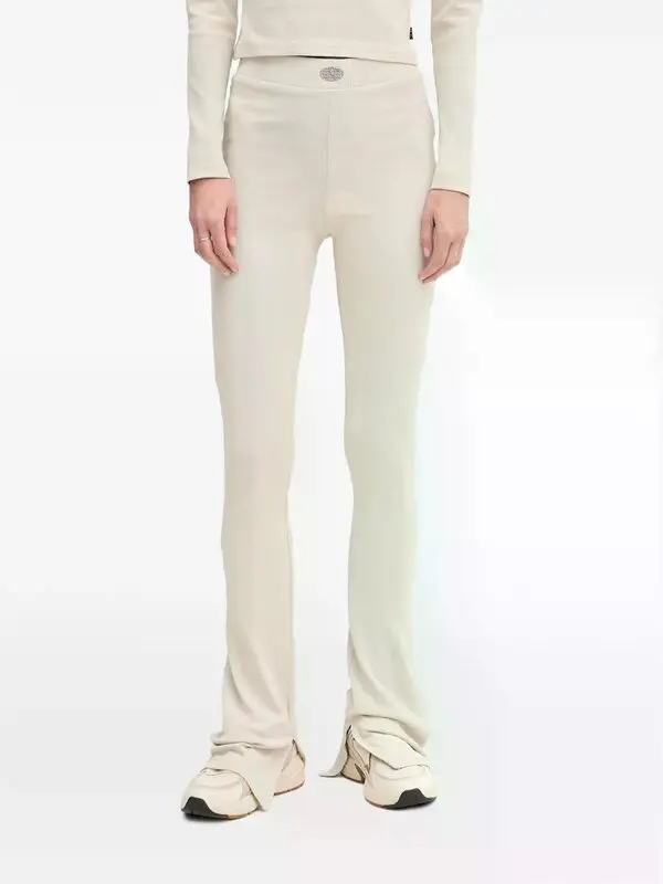 Alpha Industries Logo Plaque Split-hem Flared Trousers