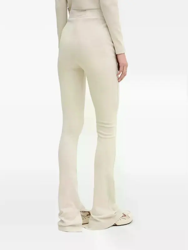 Alpha Industries Logo Plaque Split-hem Flared Trousers