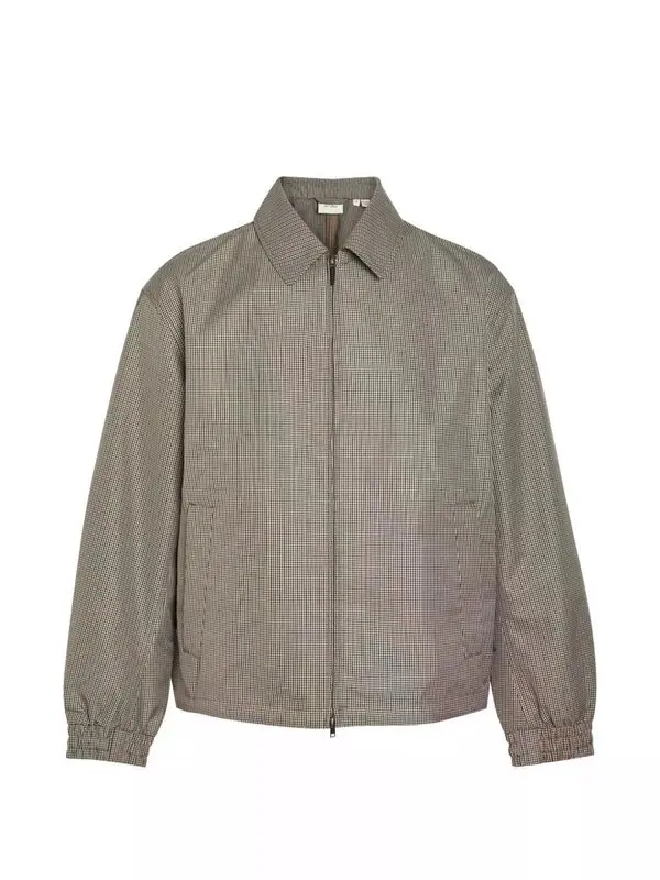 LES DEUX Check-pattern Zip-up Jacket