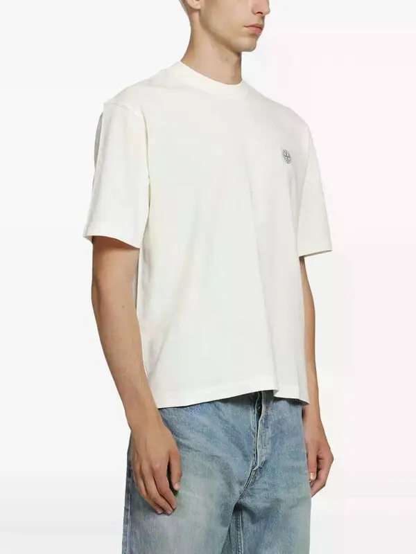 Stone Island Logo-patch T-shirt - Neutrals