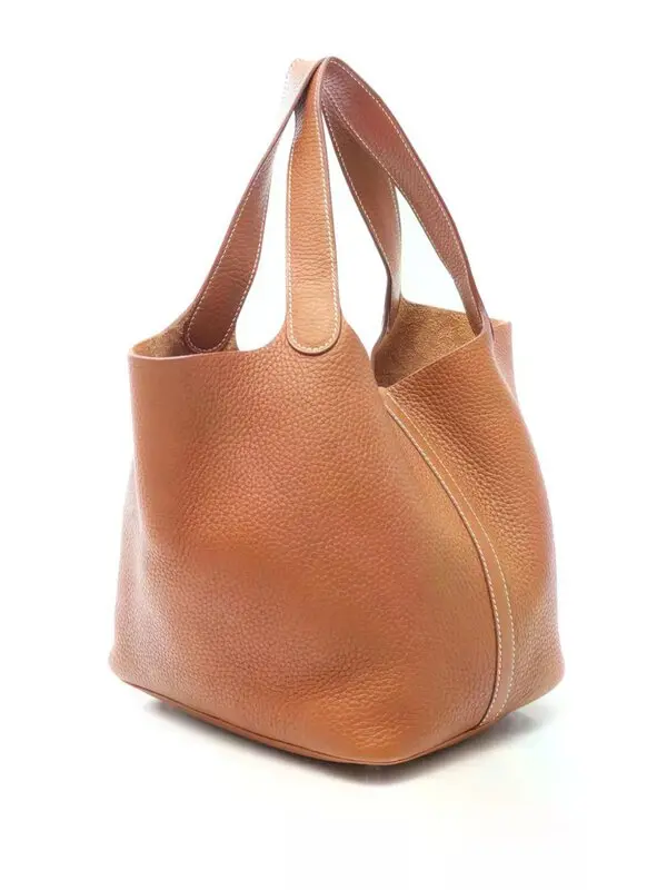 Hermès Clemence Picotin Lock 22 Handbag - Brown