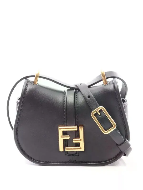 Fendi Nano Leather Come On Crossbody Bag - Black