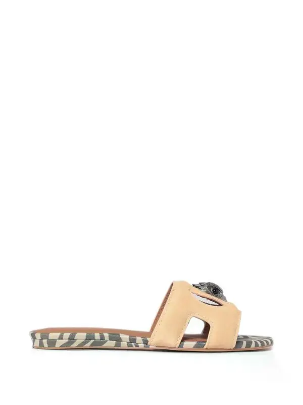 Kurt Geiger Eagle-head Flat Sandals - Neutrals