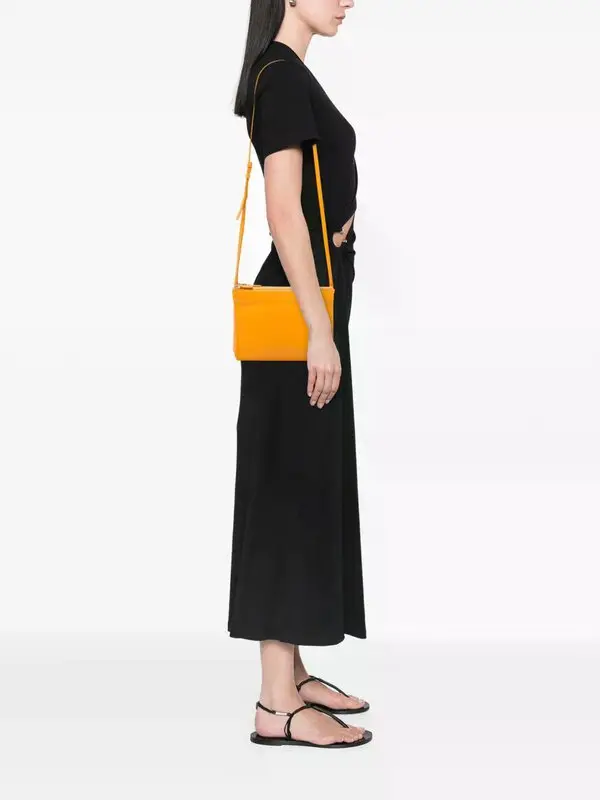 Celine Lambskin Trio Crossbody Bag - Orange